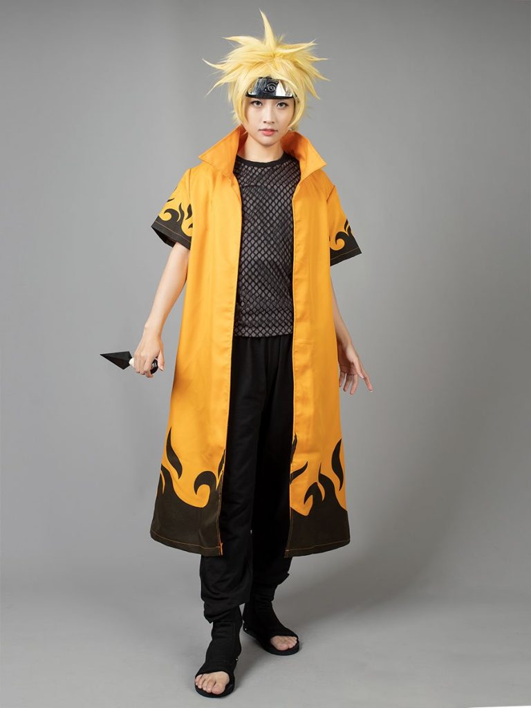 Naruto 6th Hokage Namikaze Minato Cloak Cosplay Costumes Cape cp05060 ...