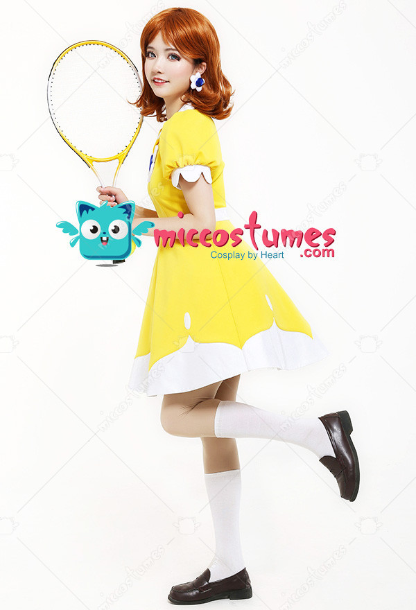 Tennis N64 Princess Daisy Cosplay Costume Dress - Cosplay Shop