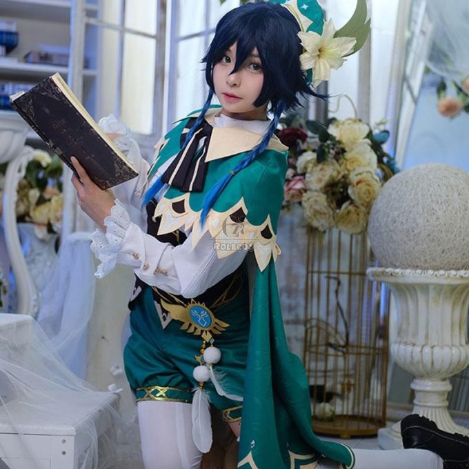 Game Genshin Impact Venti Archon Outfit Cosplay Costume - Cosplay Shop