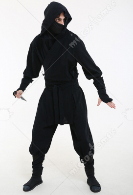 Japanese Ninja Bushido Cosplay Costume for Adults with Hood and socks ...